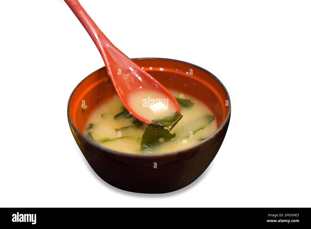Miso soup tofu Cut Out Stock Images & Pictures - Alamy
