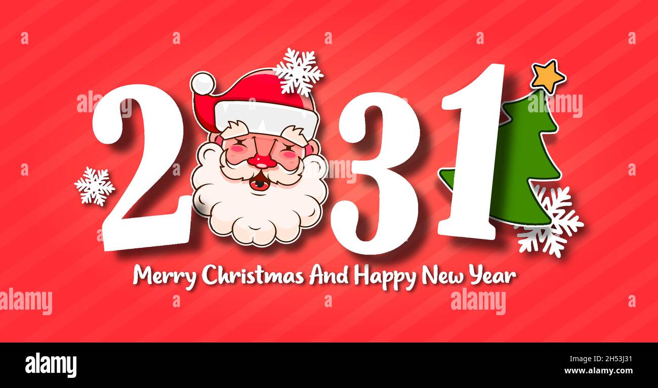 I Wish You A Merry Christmas And Happy New Year Vintage Background With ...