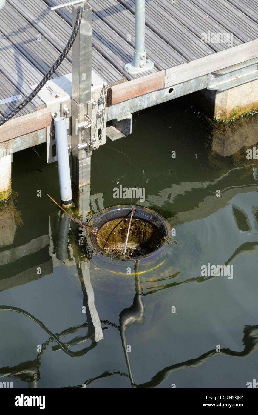 An Installed Seabin In Lymington Marina Used To Clean Plastic Waste And ...