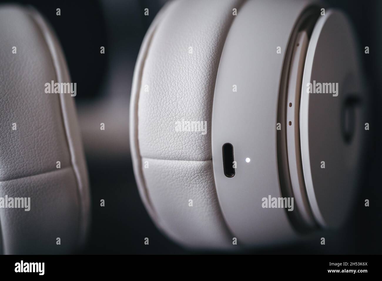 London | UK - 2021.10.09: Close up product photos of ivory Beats Solo ...