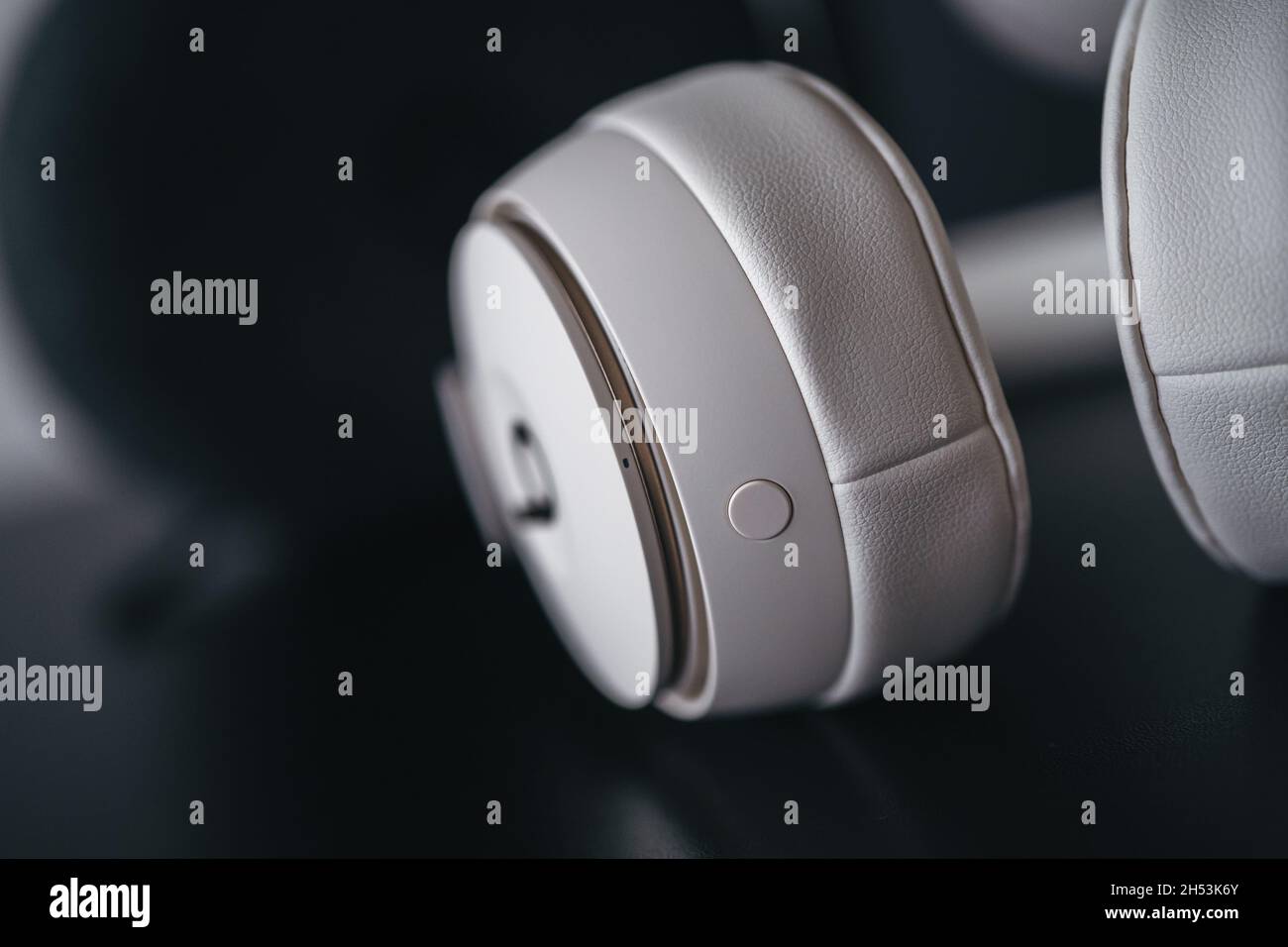 London | UK - 2021.10.09: Close up product photos of ivory Beats Solo ...