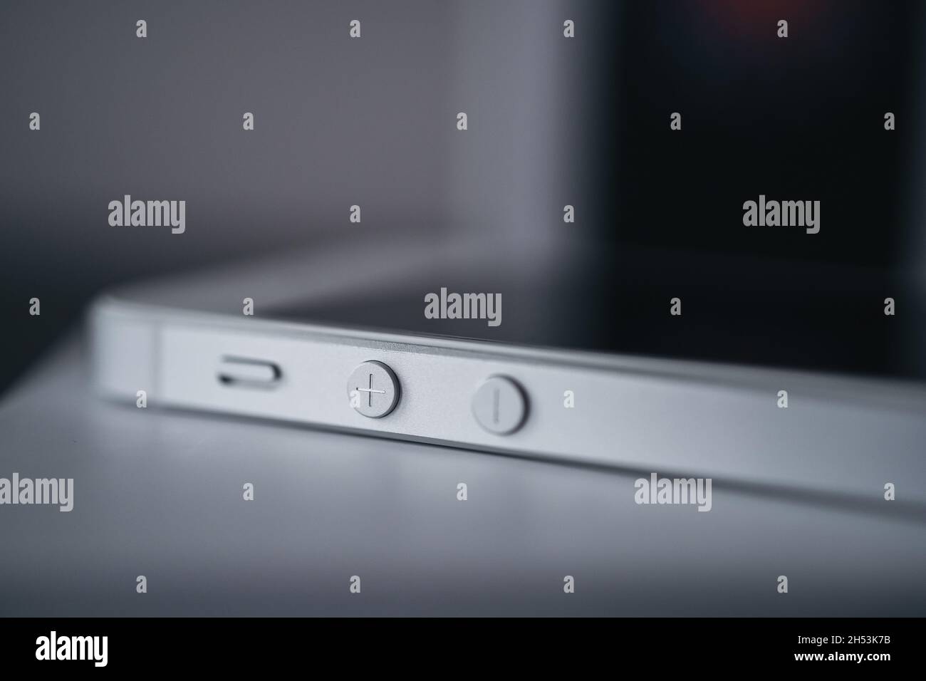 Modern mobile volume buttons hi-res stock photography and images - Alamy