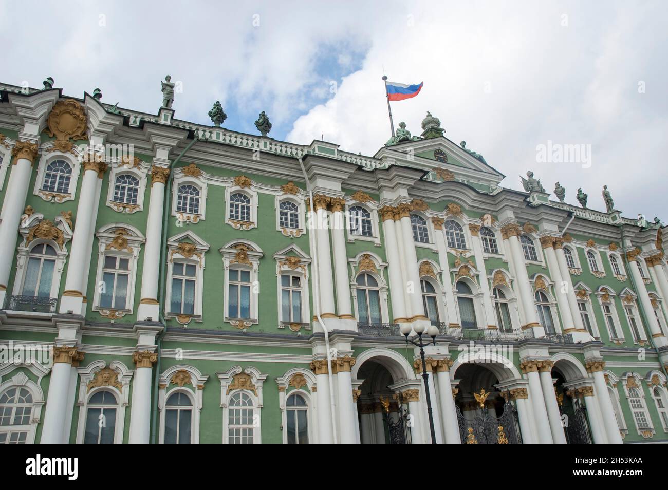 The Hermitage Winter Palace Art Museum in Saint Petersburg Russia Stock ...