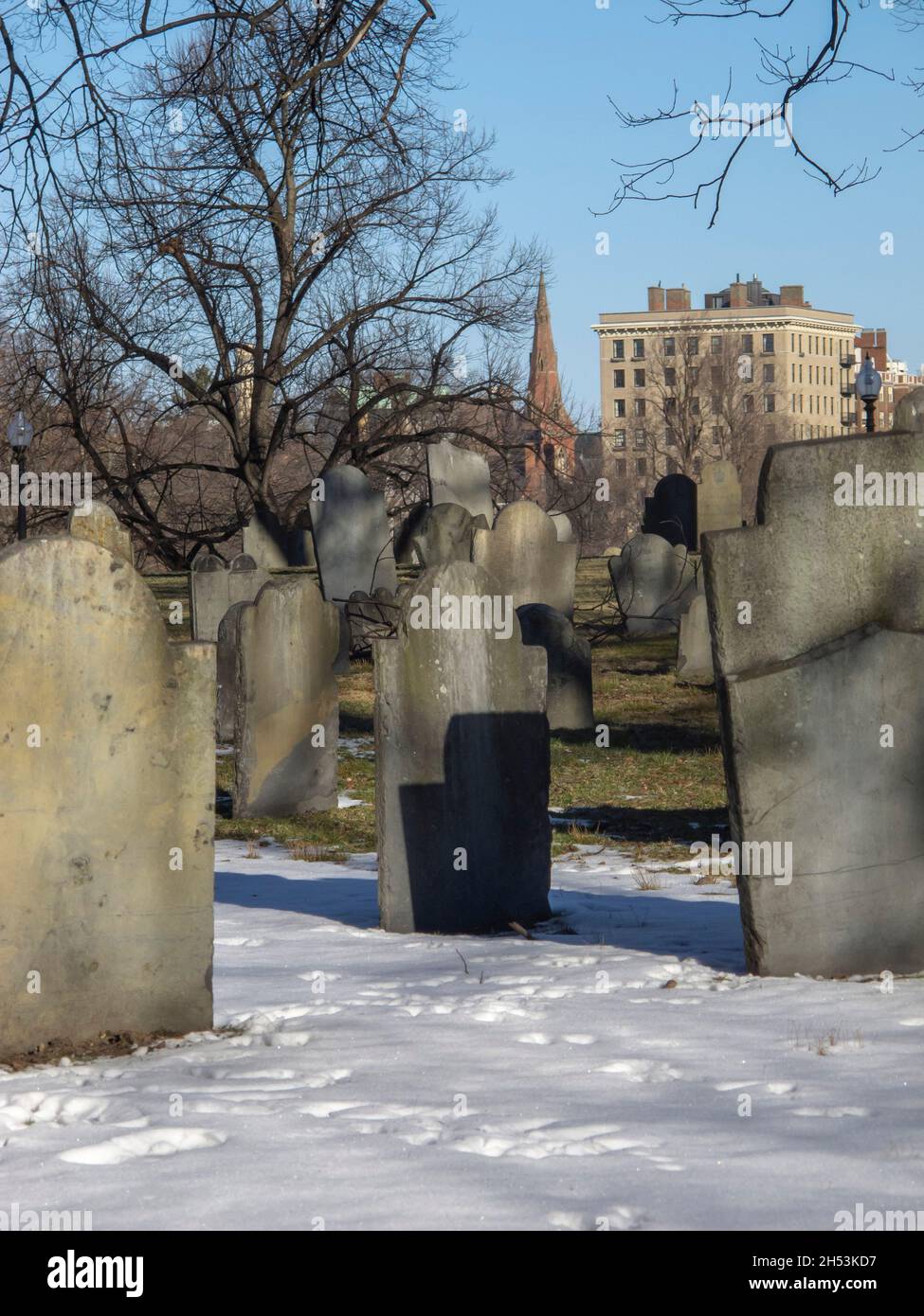 Central Burying Ground in Boston Massachusetts USA Stock Photo - Alamy