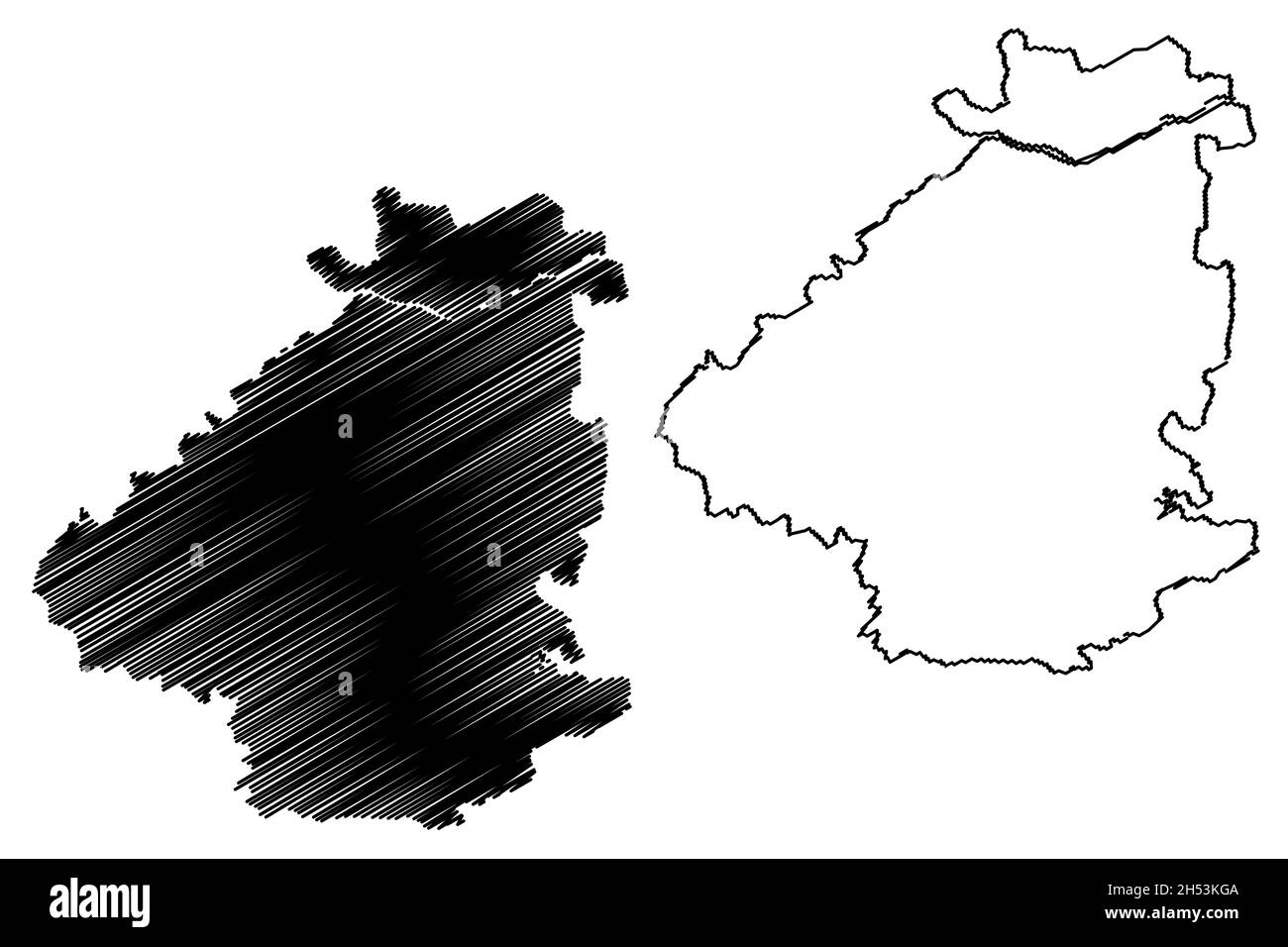 Singrauli district (Madhya Pradesh State, Rewa division, Republic of ...