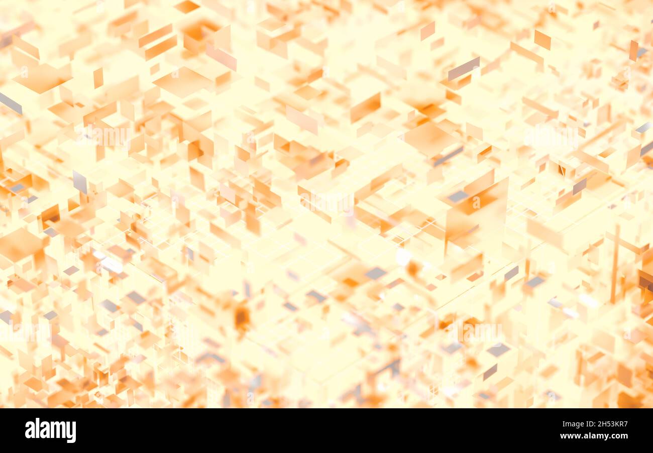 Glowing debris, abstract pattern background, 3d rendering. Computer ...