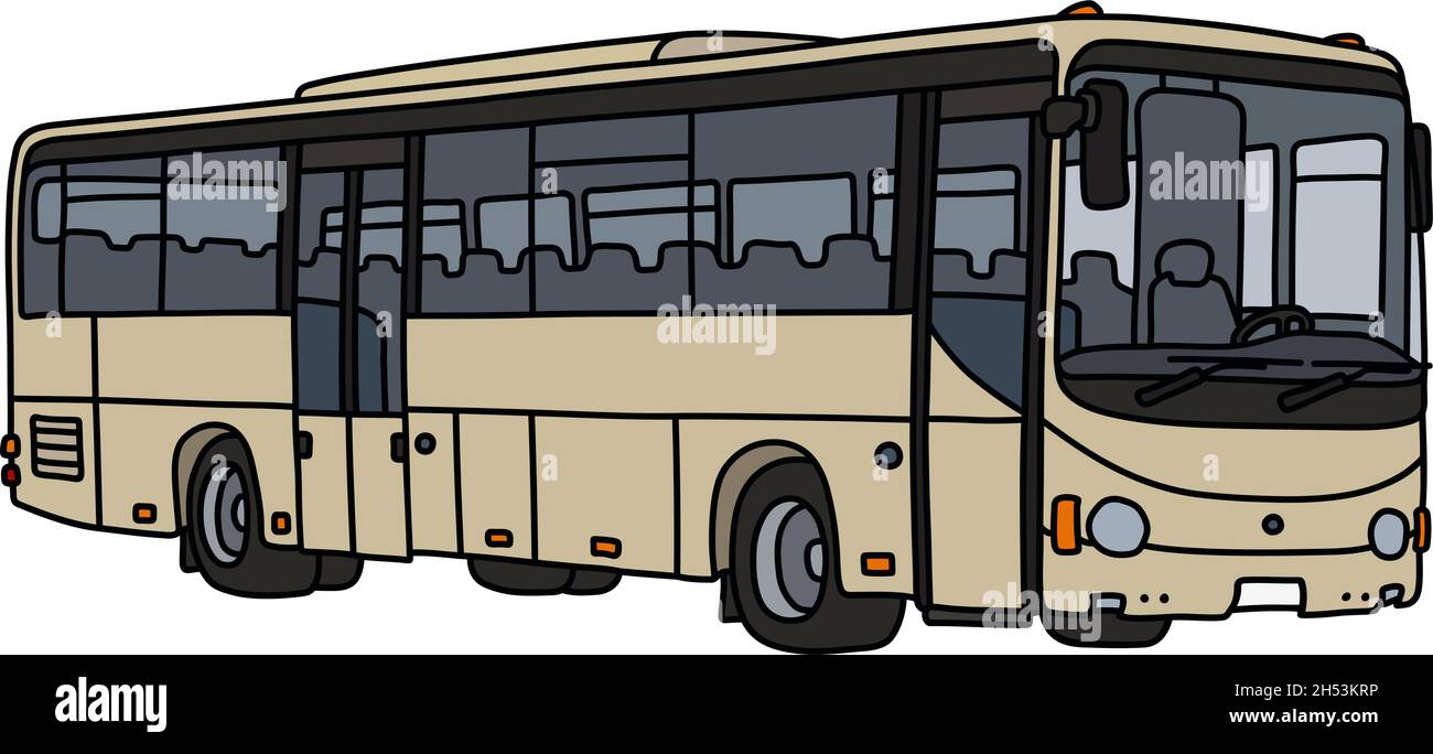 Cream bus Cut Out Stock Images & Pictures - Alamy