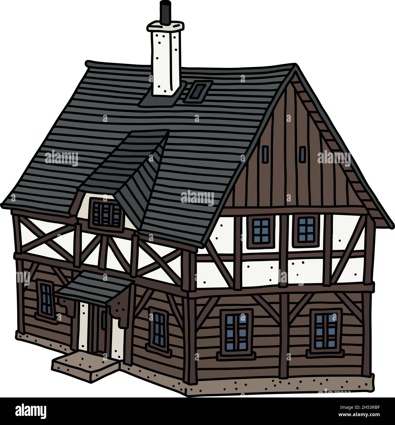 Family house historical Stock Vector Images - Alamy