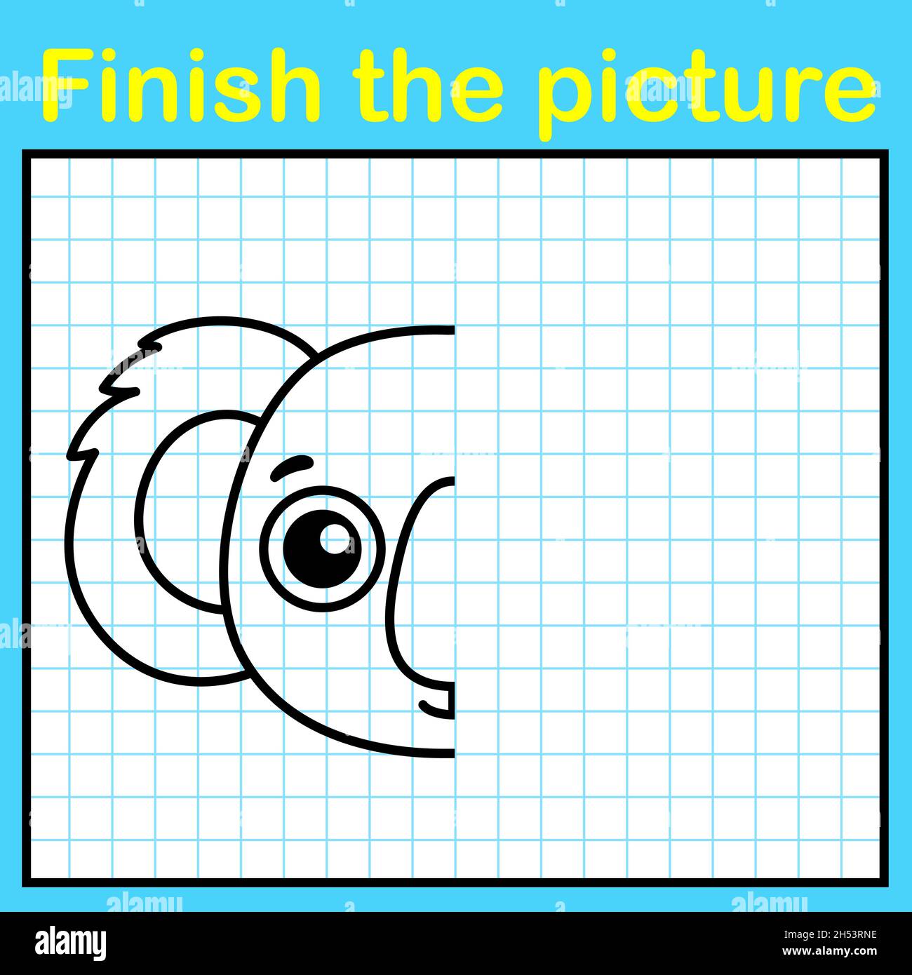 Complement the koala with a symmetrical picture and paint it. A simple ...