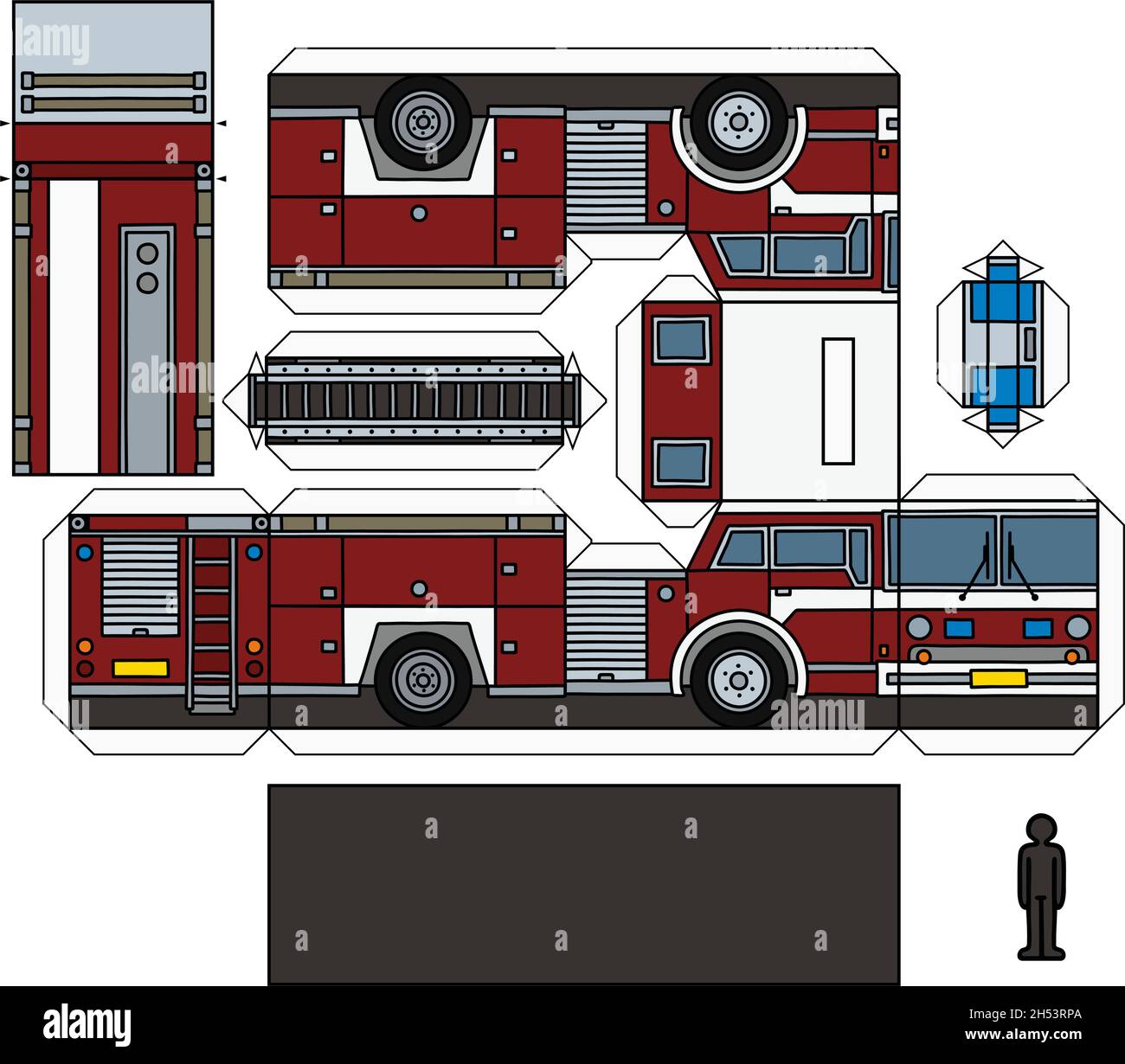 Papercraft black and Stock Vector Images - Alamy