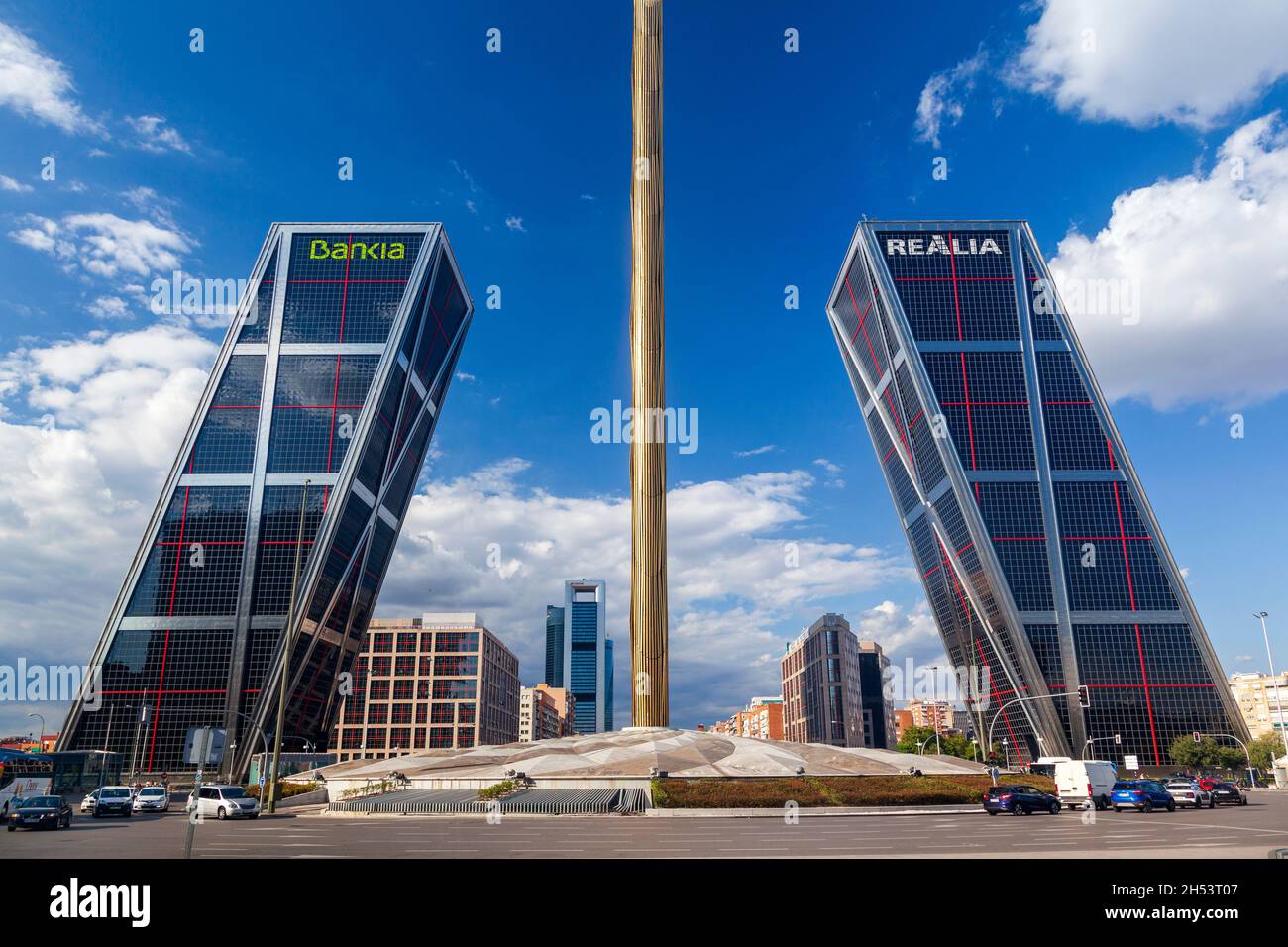 KIO Towers, also known as Gate of Europe, an architectural landmark ...