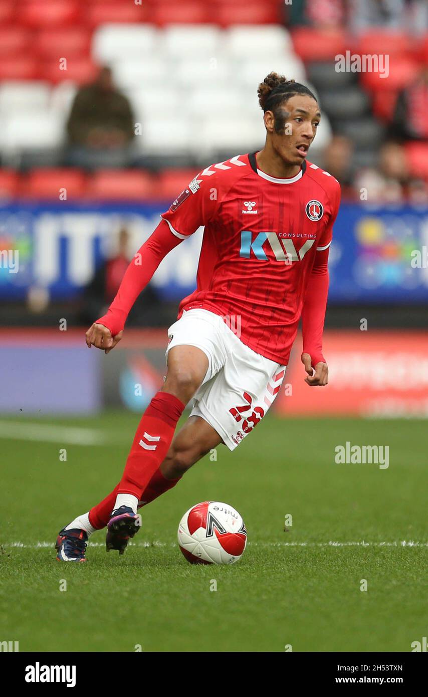 Charlton Athletic's Sean Clare during the Emirates FA Cup first round ...
