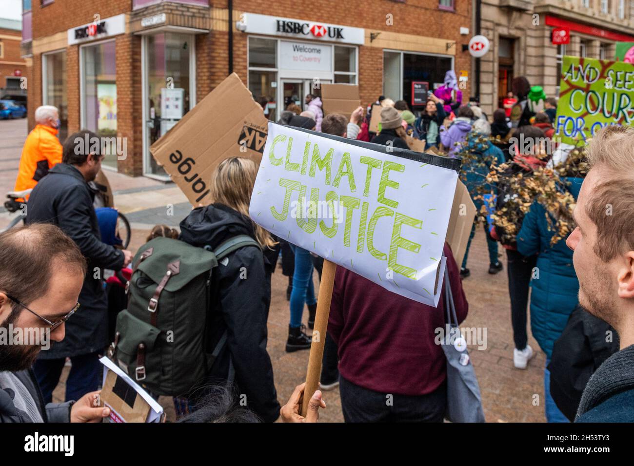 Hsbc protest uk climate hi-res stock photography and images - Alamy