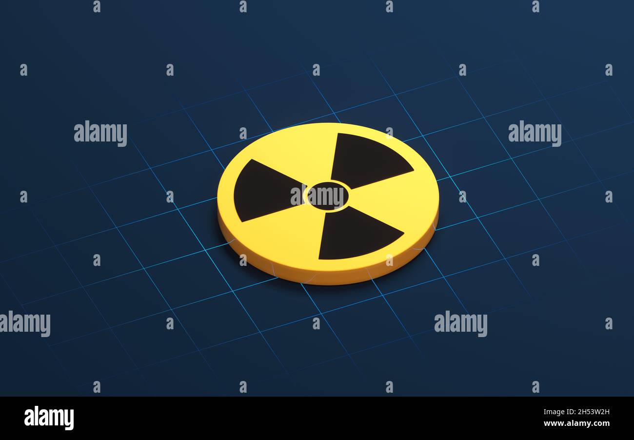 The concept of nuclear energy, 3d rendering. Computer digital drawing ...