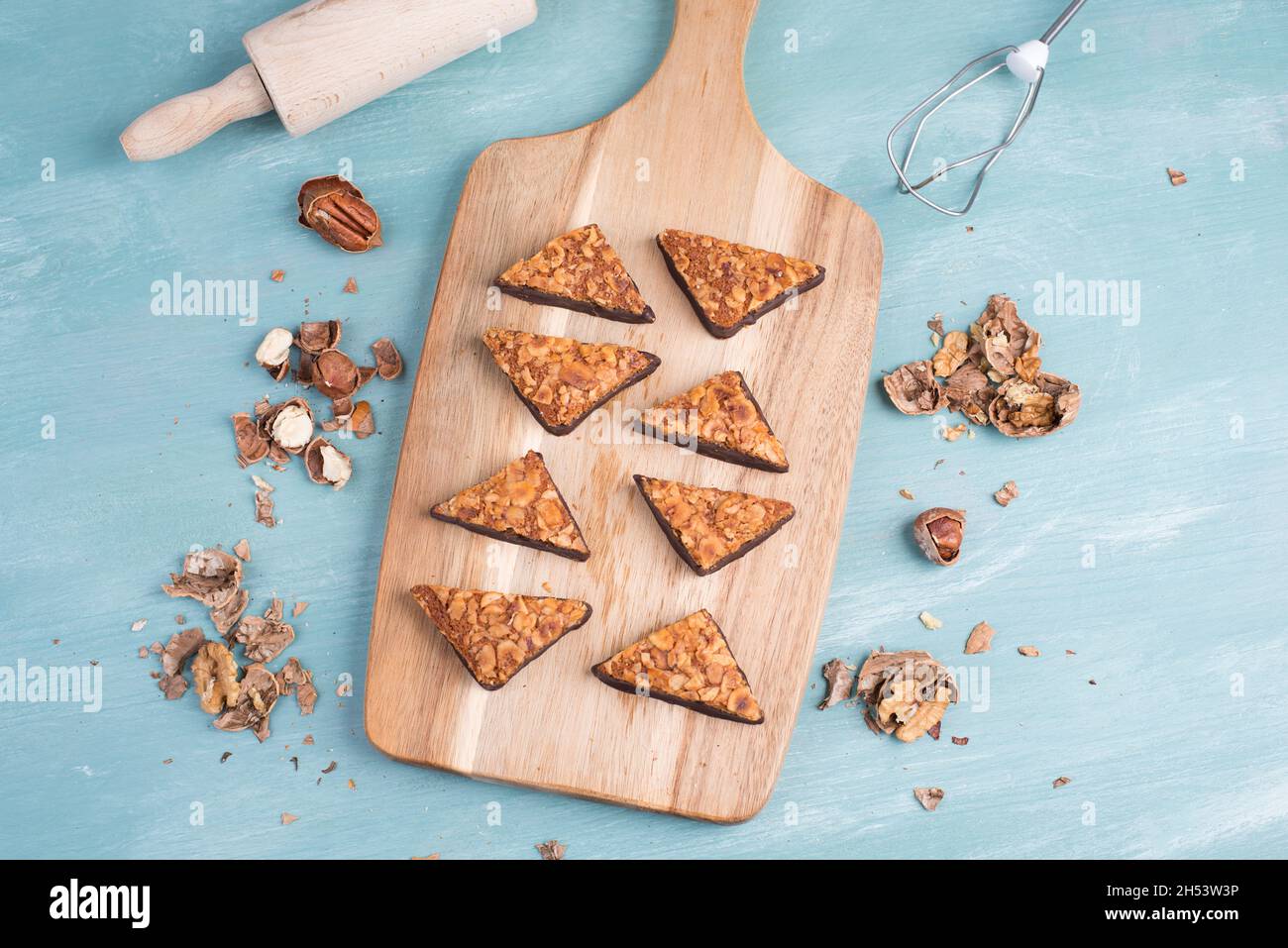 Nut Pastry Triangles High Resolution Stock Photography and Images - Alamy