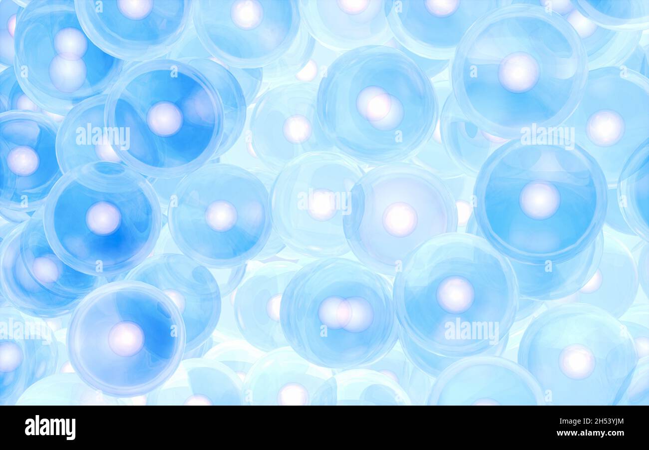 Cellular structure, biology concept, 3d rendering. Computer digital ...