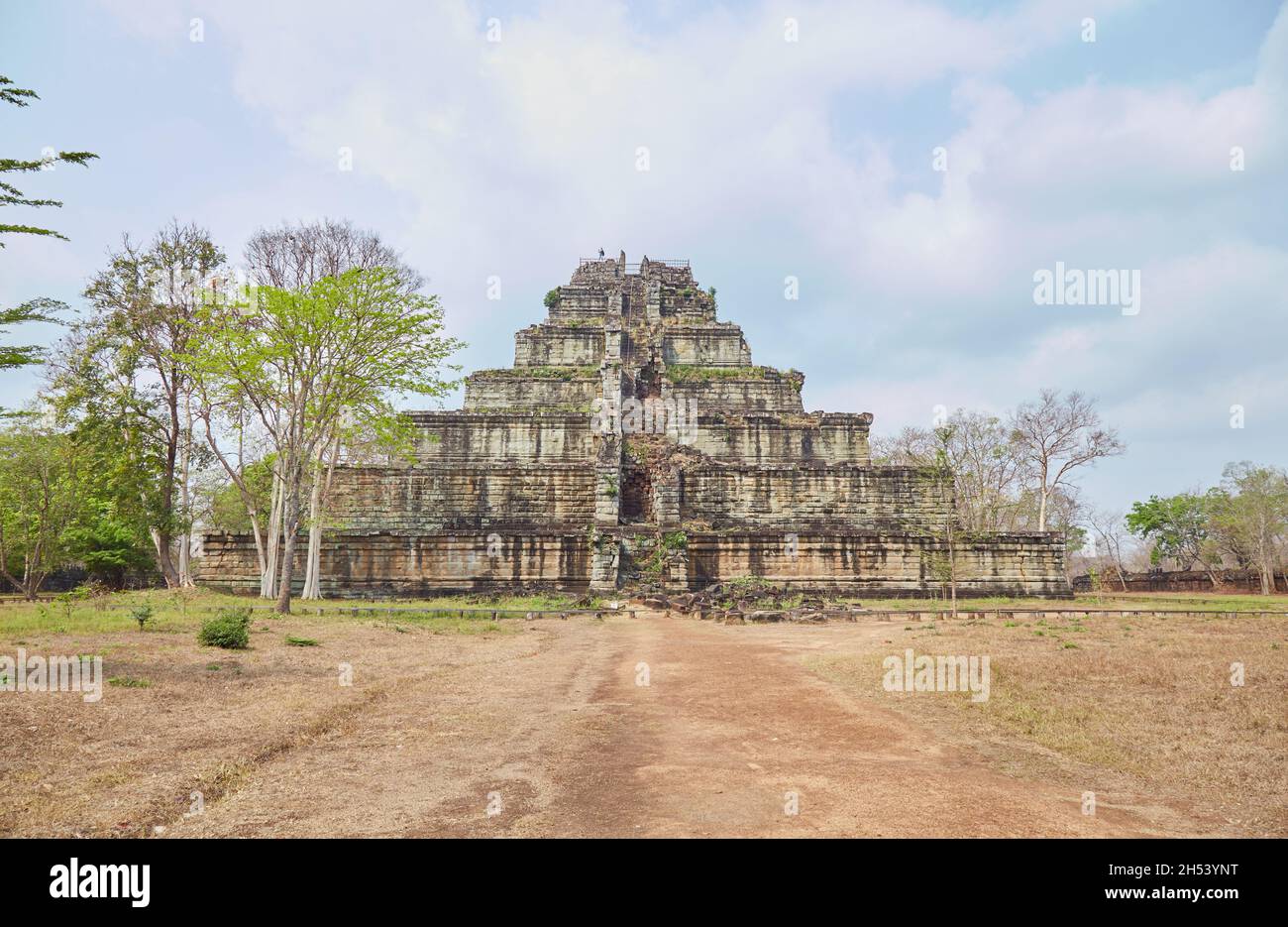 The Mysterious 10th-century Pyramid of Koh Ker, Cambodia Stock Photo ...