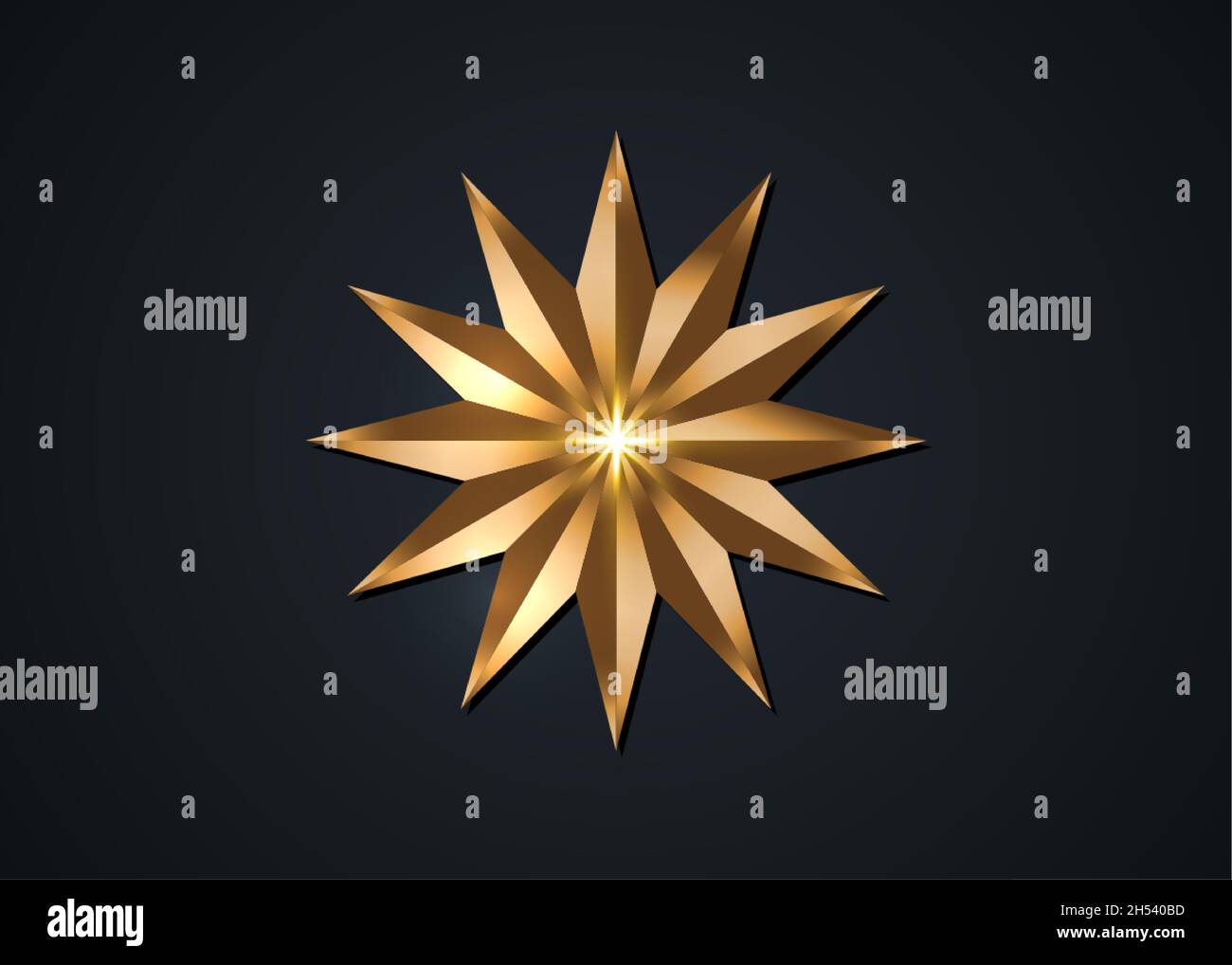 12 pointed star Stock Vector Images - Alamy