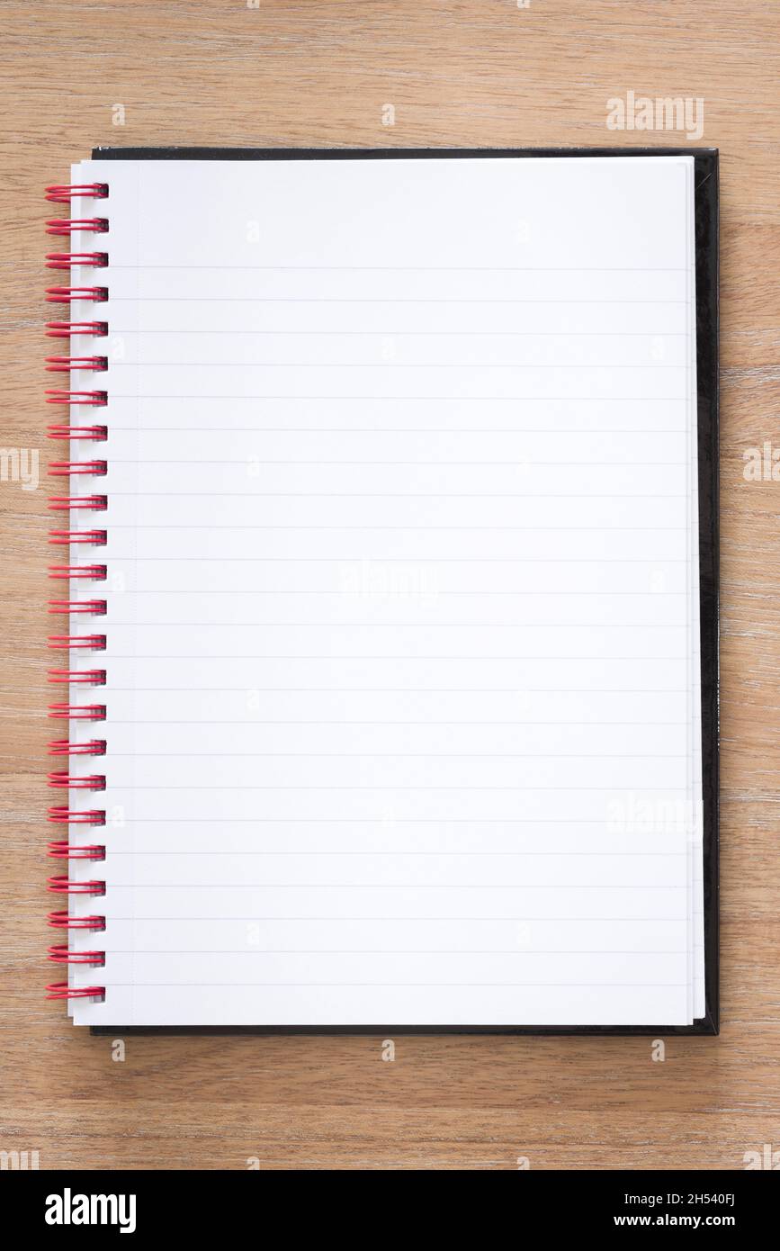 Black notebook red binding hi-res stock photography and images - Alamy
