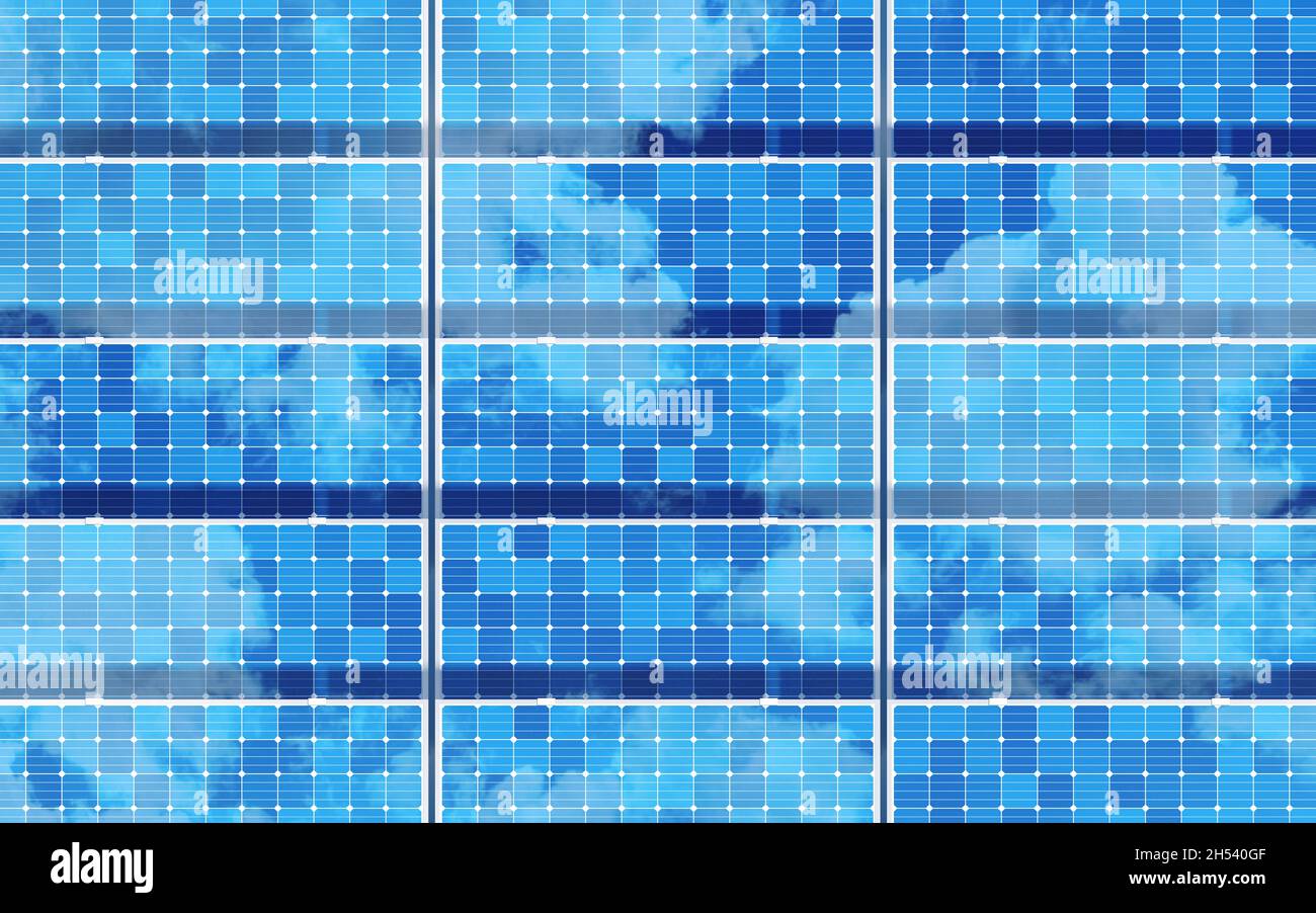 Solar panel, solar energy, 3d rendering. Computer digital drawing Stock ...