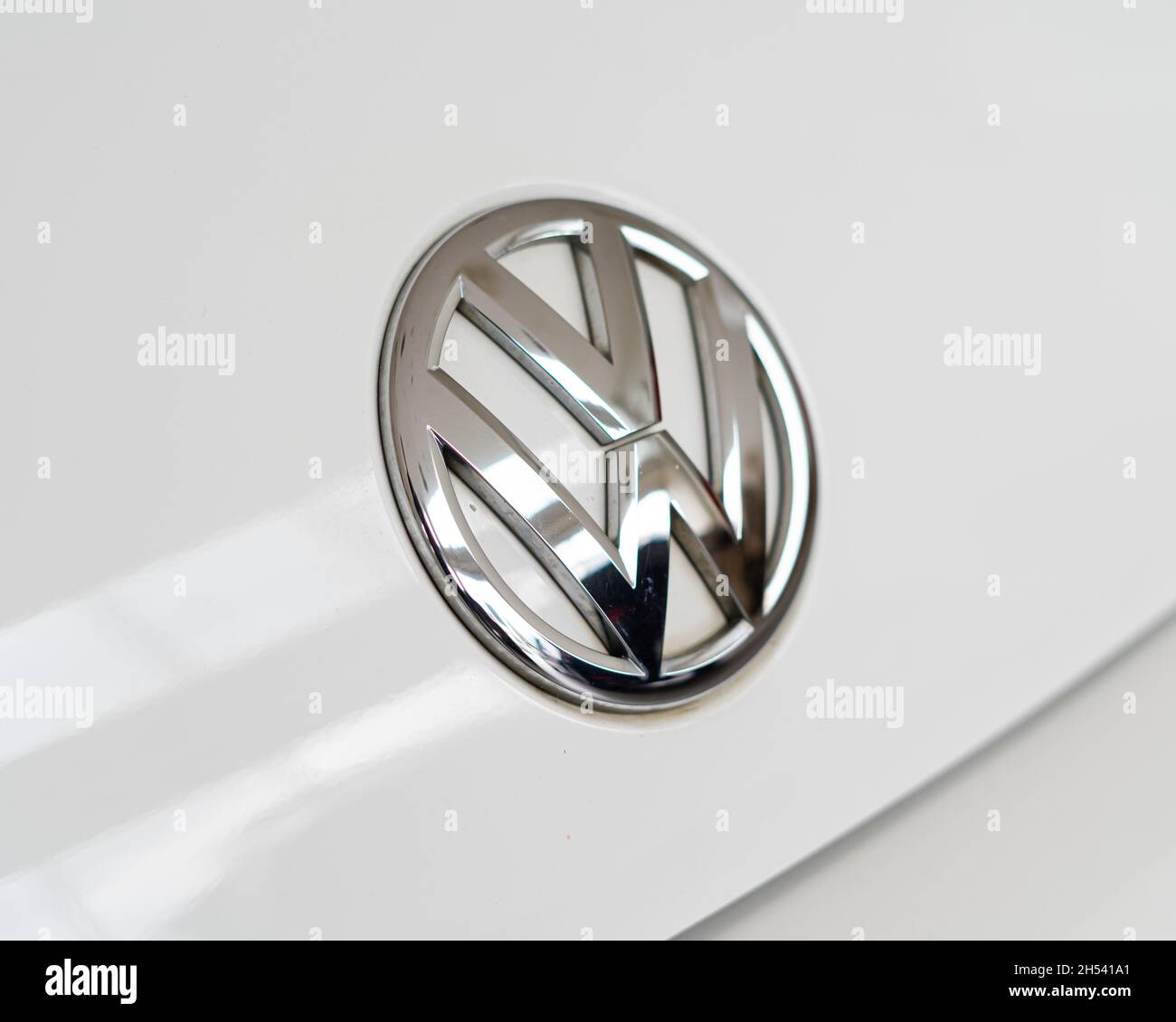 Istanbul, Turkiye - April 2021:close up of Volkswagen Logo on Car Stock ...