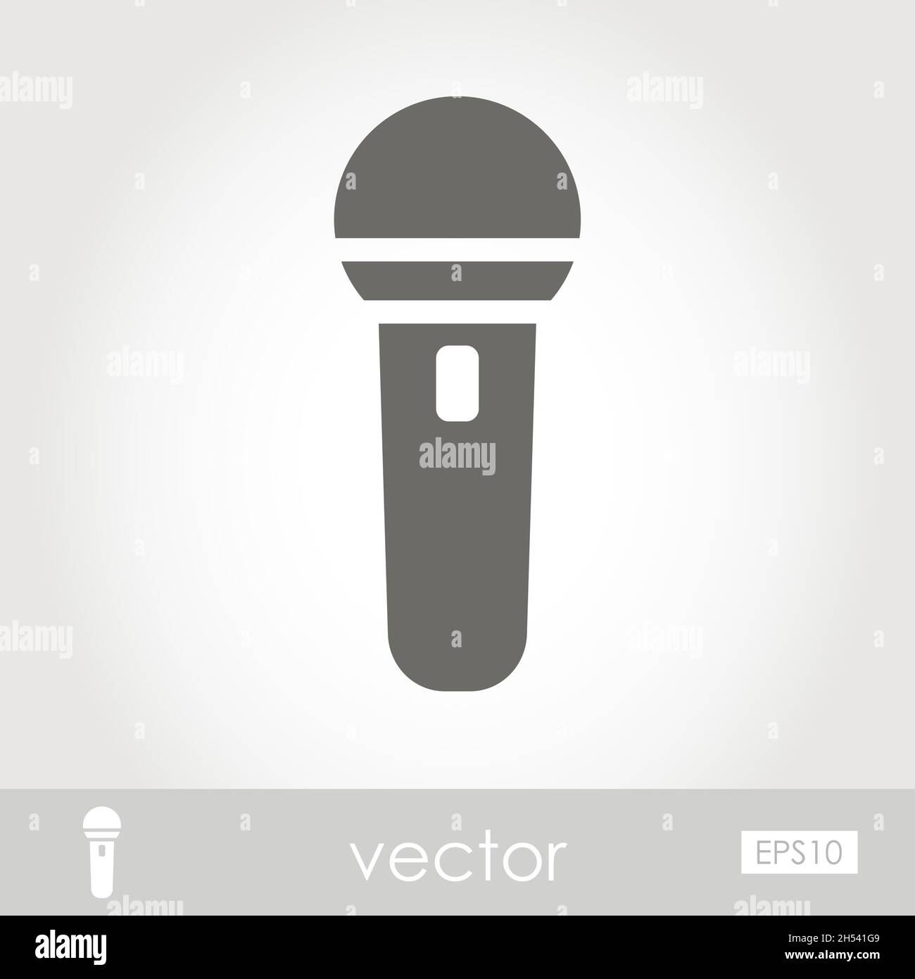 Microphone icon vector illustration. Musical sign, eps 10 Stock Vector ...