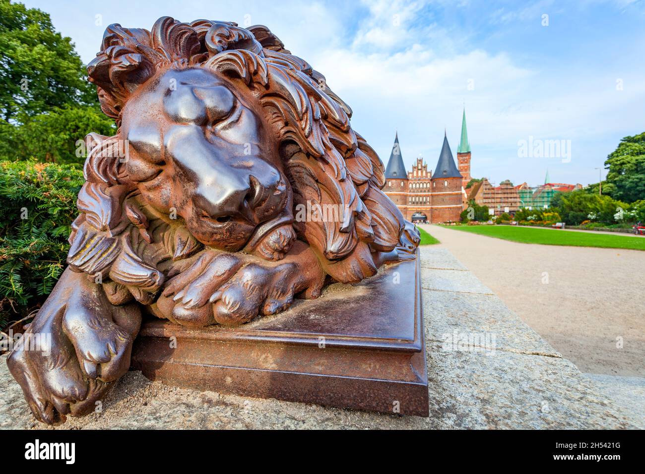 Statue Of Sleeping Lion ( 1823, Attributed to Christian Daniel Rauch ...