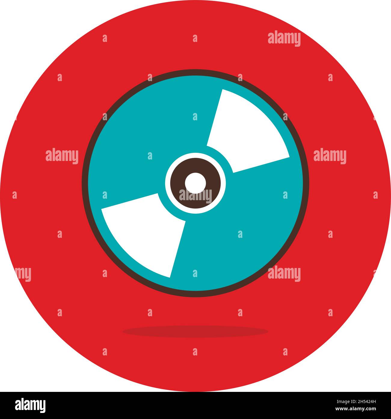 Vector CD or DVD icon vector illustration, eps 10 Stock Vector Image ...