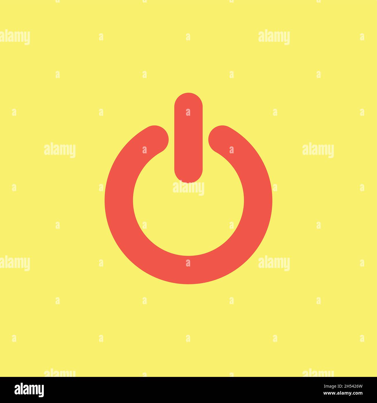Start icon. Power button sign vector illustration, eps 10 Stock Vector ...