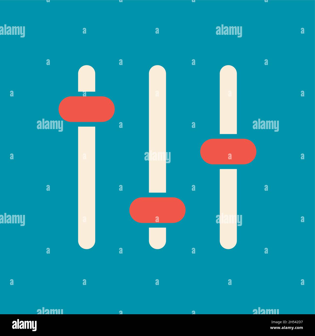 Equalizer icon. Music sound wave symbol, eps 10 Stock Vector Image ...