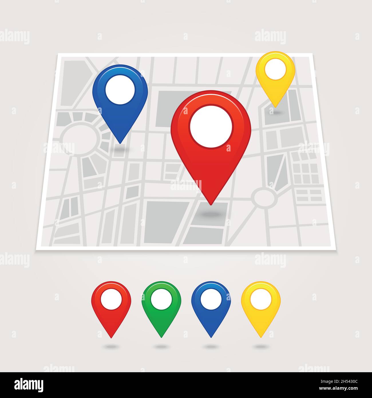 mapping pins icon EPS 10 vector file has transparency (shadow under the ...