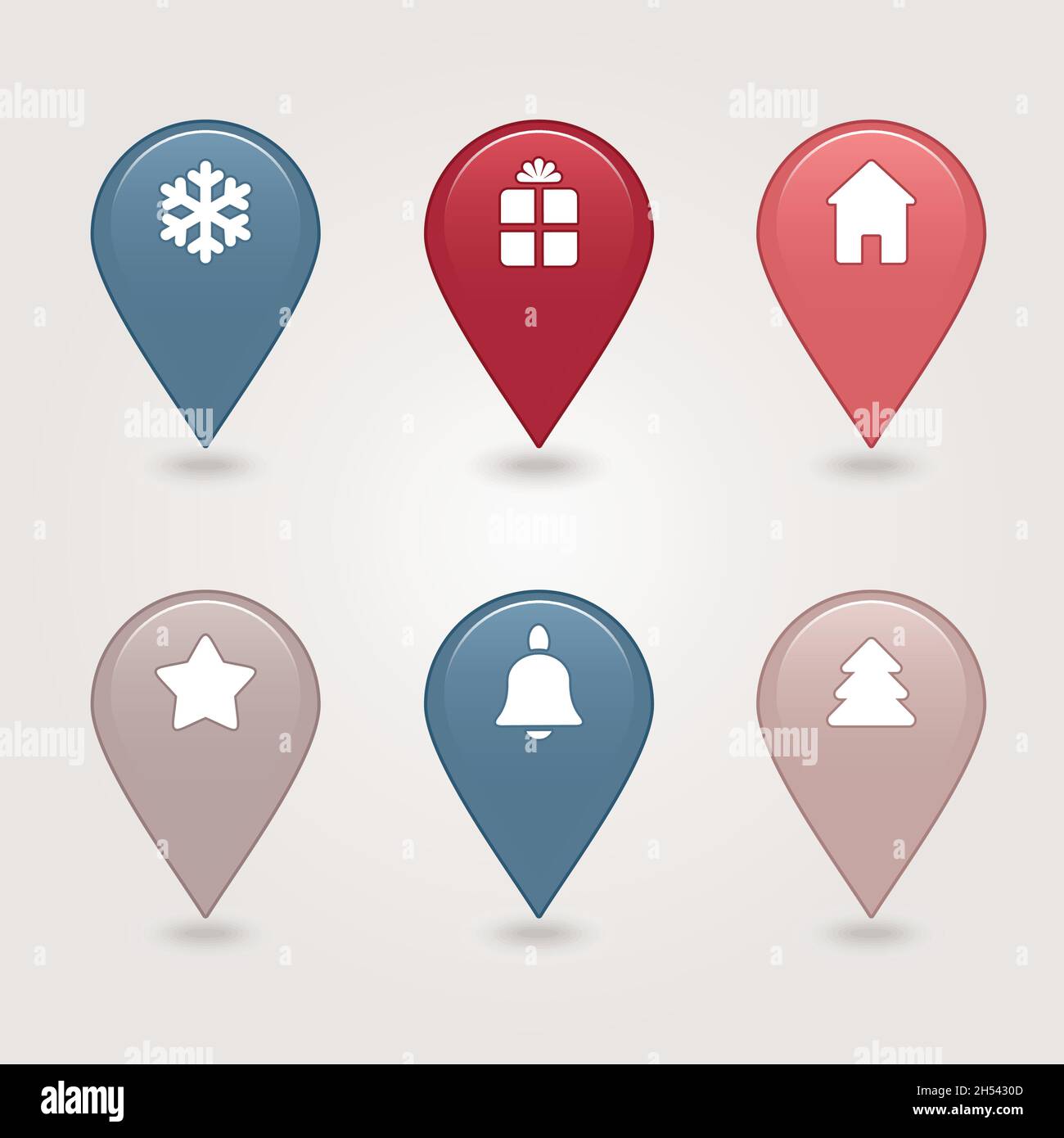 mapping pins icon EPS 10 vector file has transparency (shadow under the ...