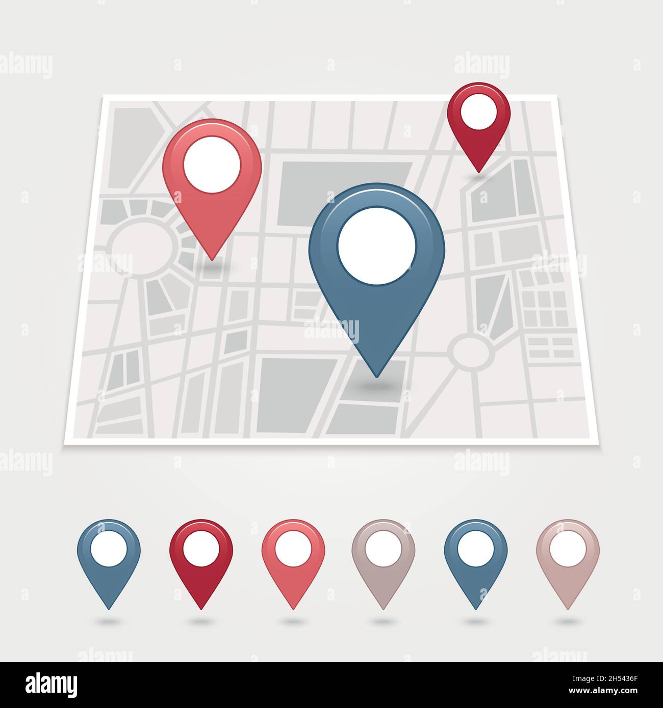 mapping pins icon EPS 10 vector file has transparency (shadow under the ...