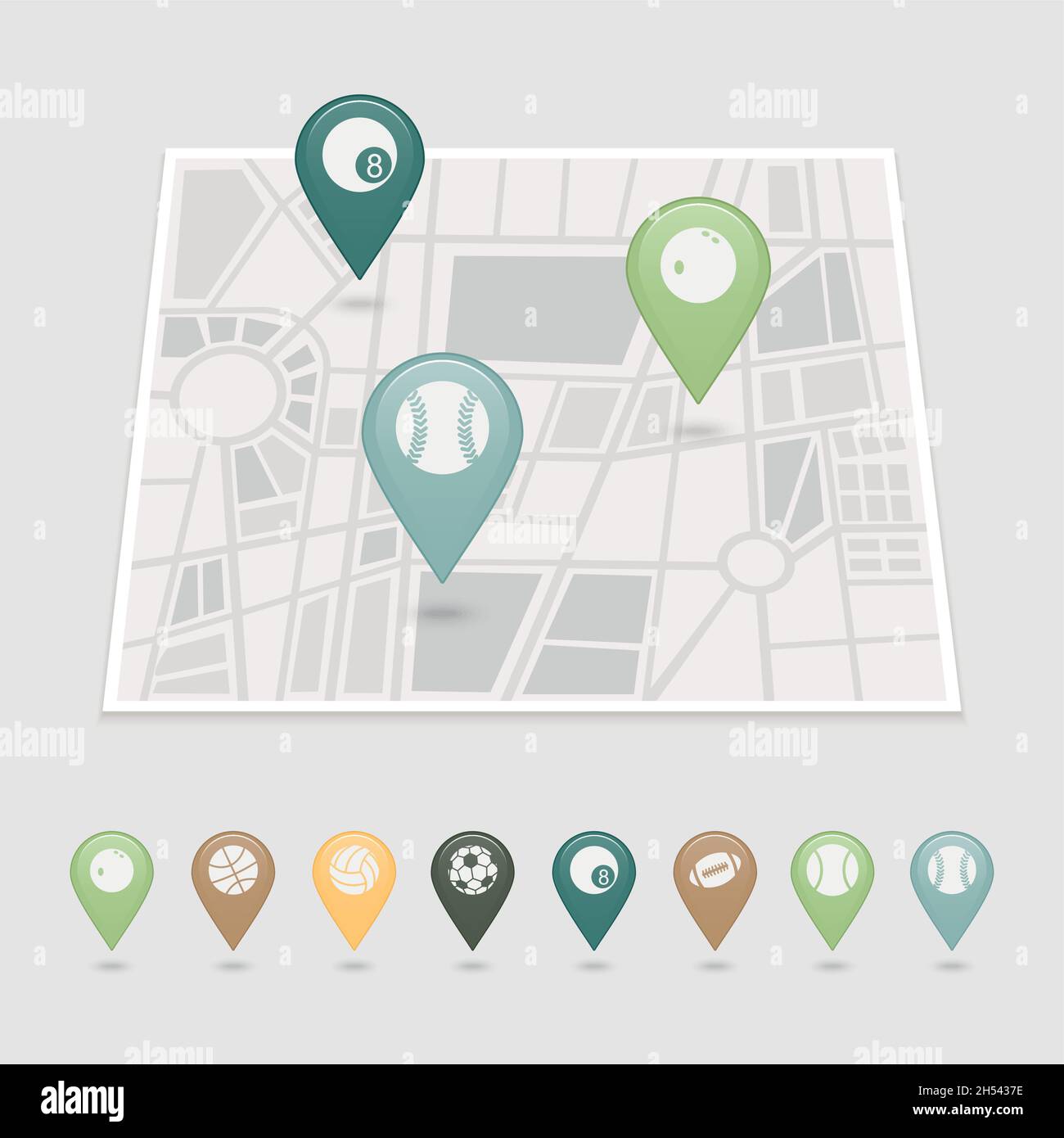 10 pin bowling illustration Stock Vector Images - Alamy