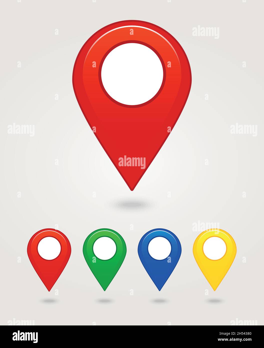 mapping pins icon EPS 10 vector file has transparency (shadow under the ...
