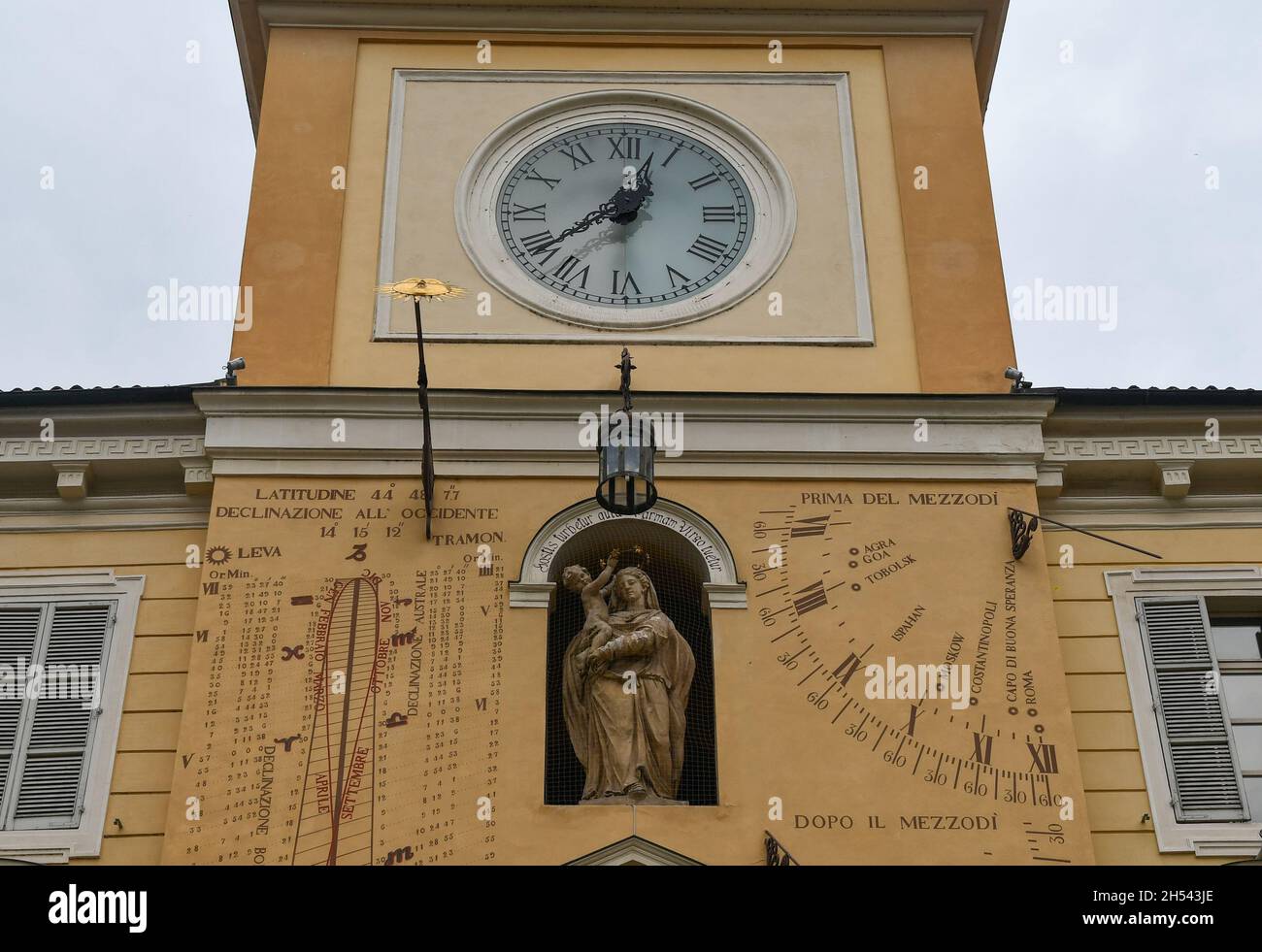 The Civic Tower of the Governor's Palace in the city centre of Parma ...