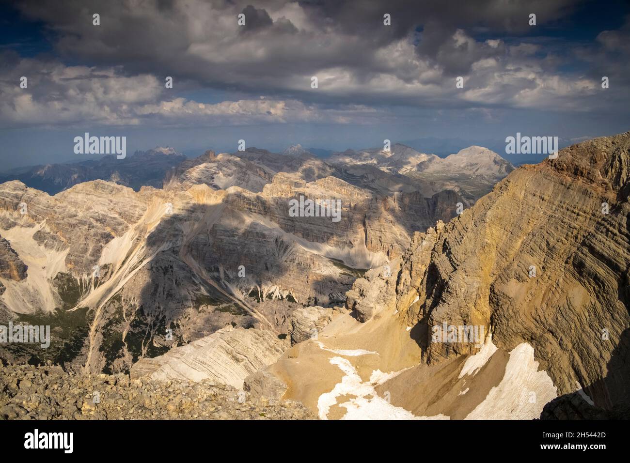 Italy Veneto Dolomiti - Panorama seen from the Ferrata Formenton Stock ...