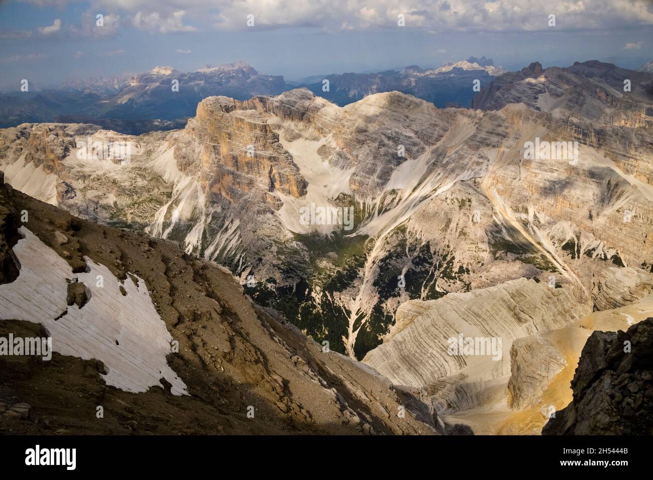 Italy Veneto Dolomiti - Panorama seen from the Ferrata Formenton Stock ...