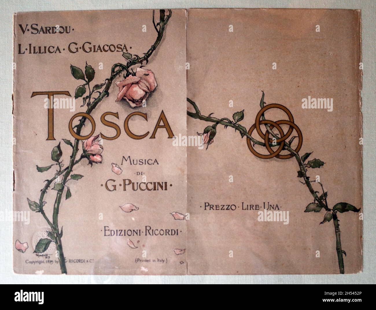 Old poster opera Stock Photo - Alamy