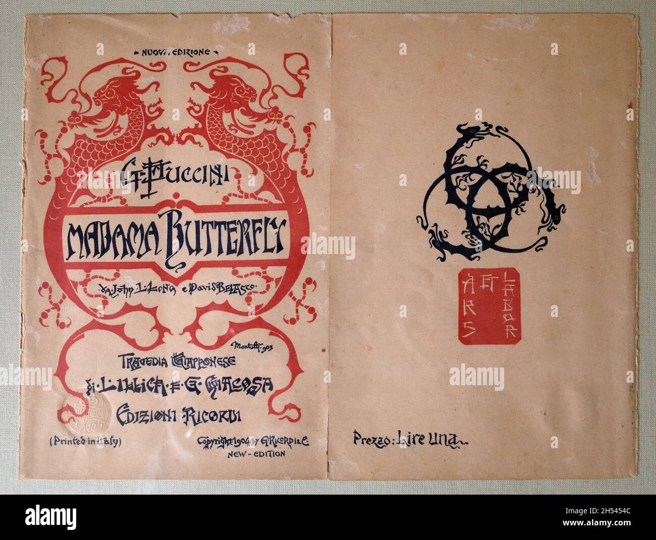 Old poster opera Stock Photo - Alamy