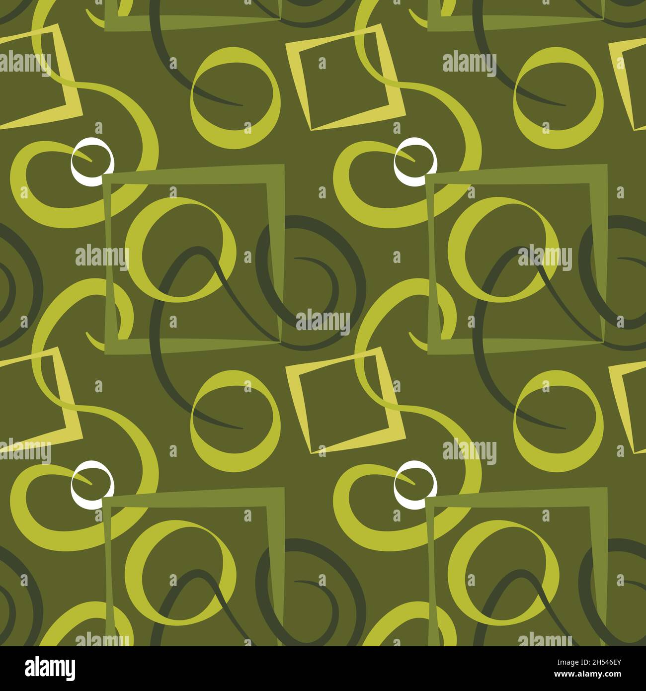 Seamless pattern, infinite texture - Illustration on a square ...