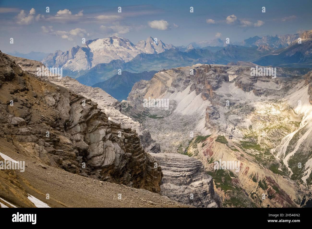 Italy Veneto Dolomiti - Panorama seen from the Ferrata Formenton Stock ...
