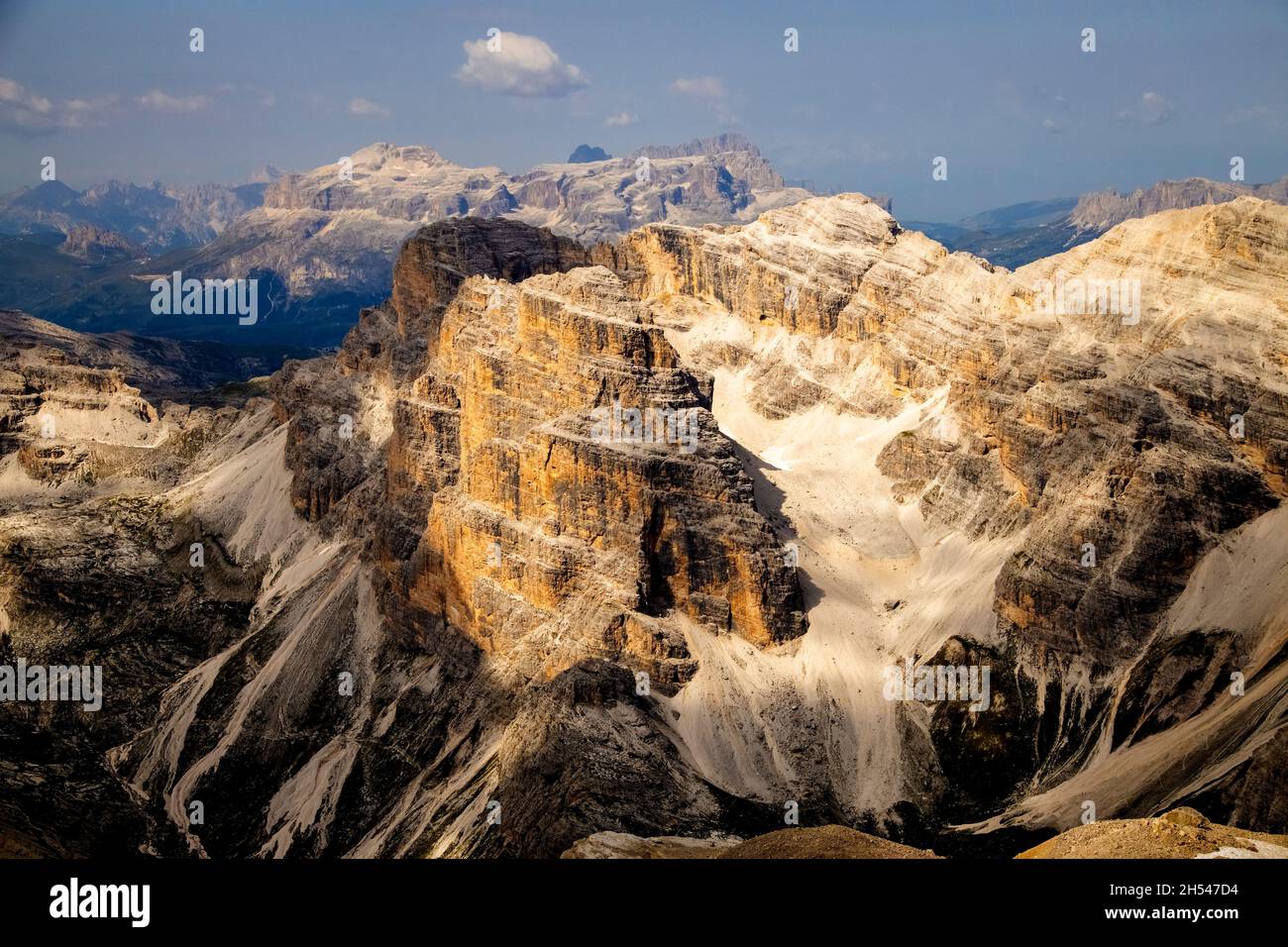 Italy Veneto Dolomiti - Panorama seen from the Ferrata Formenton Stock ...