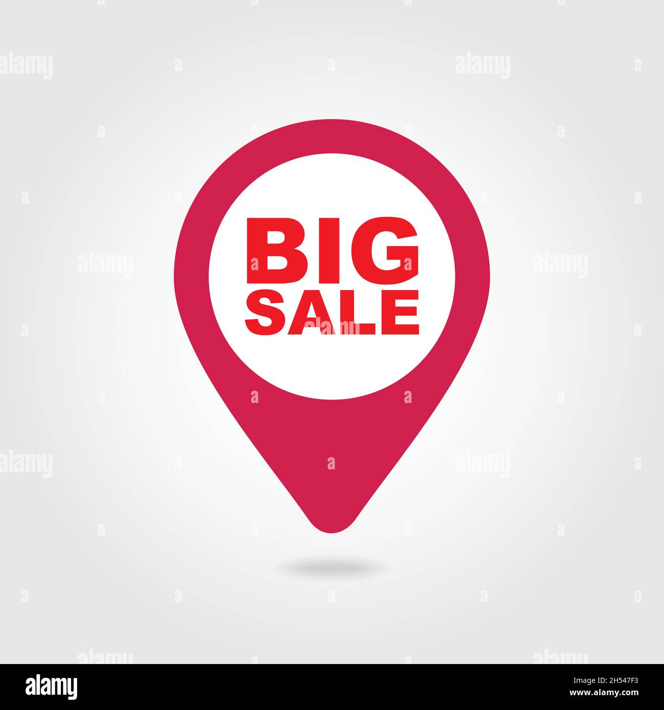 Big sale pin map icon. Map pointer. Map markers. Special offer symbol ...