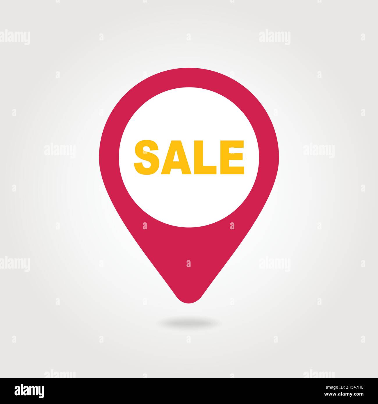 Sale pin map icon. Map pointer. Map markers. Special offer symbol ...