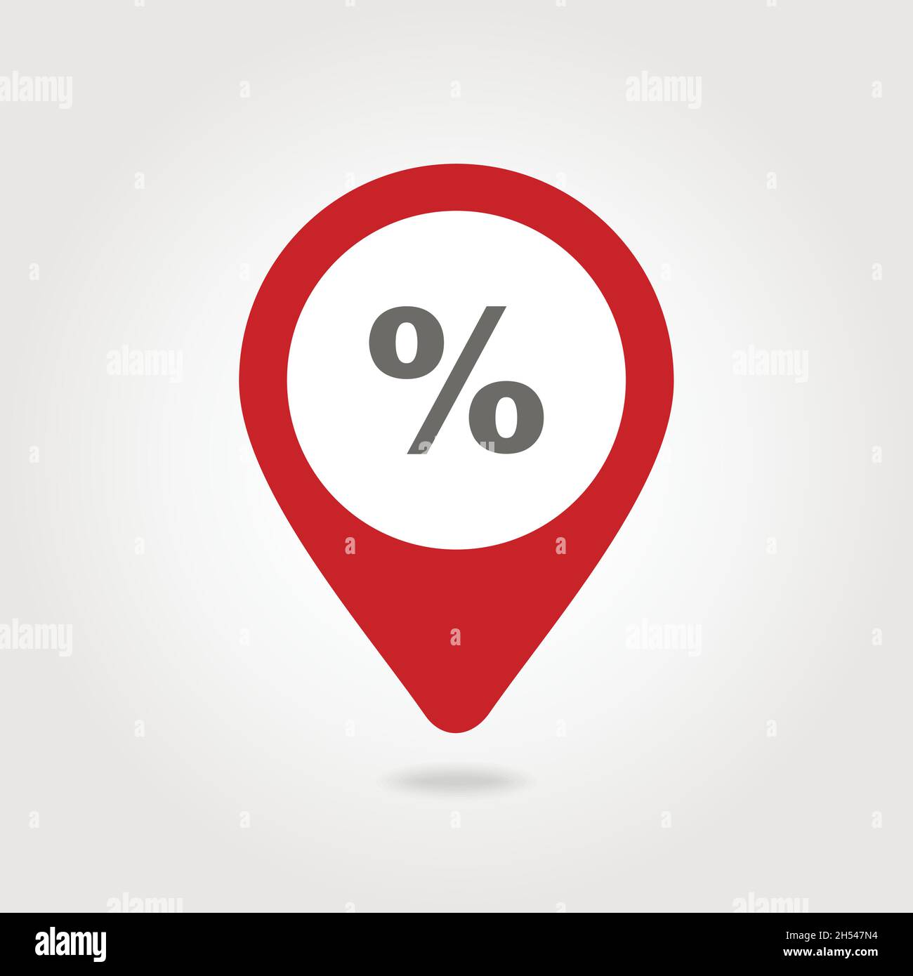 Percent Retail Sale Discount pin map icon. Map pointer, markers. Big ...