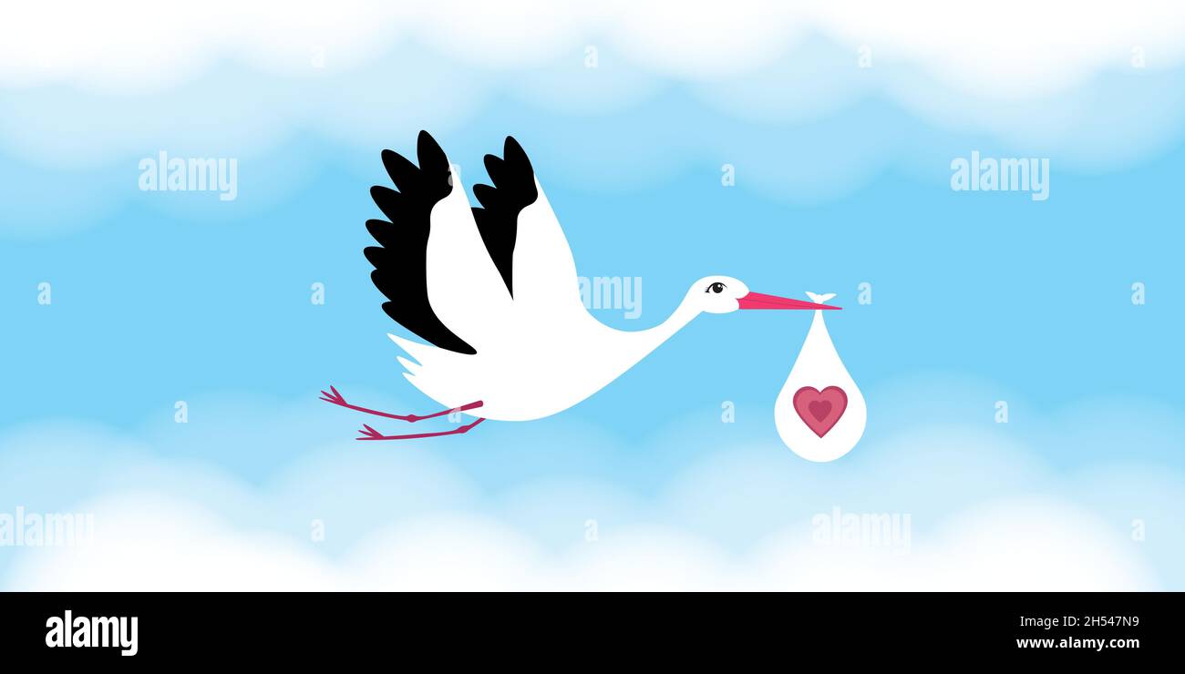 Stork Delivering Baby High Resolution Stock Photography and Images - Alamy