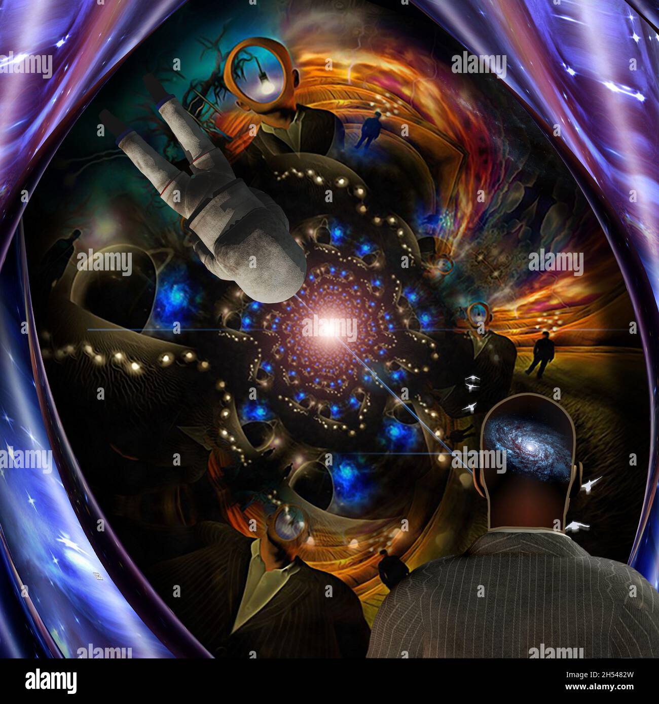 Vivid imagination. Surreal composition. 3D rendering Stock Photo - Alamy