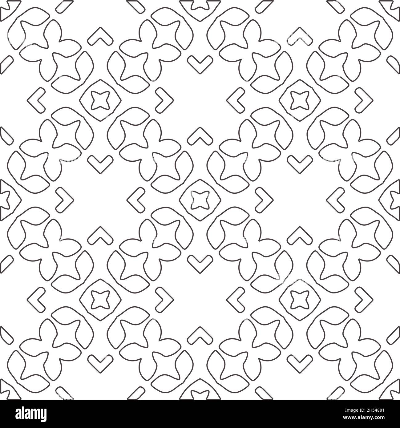 Vector pattern with symmetrical elements . Repeating geometric tiles ...