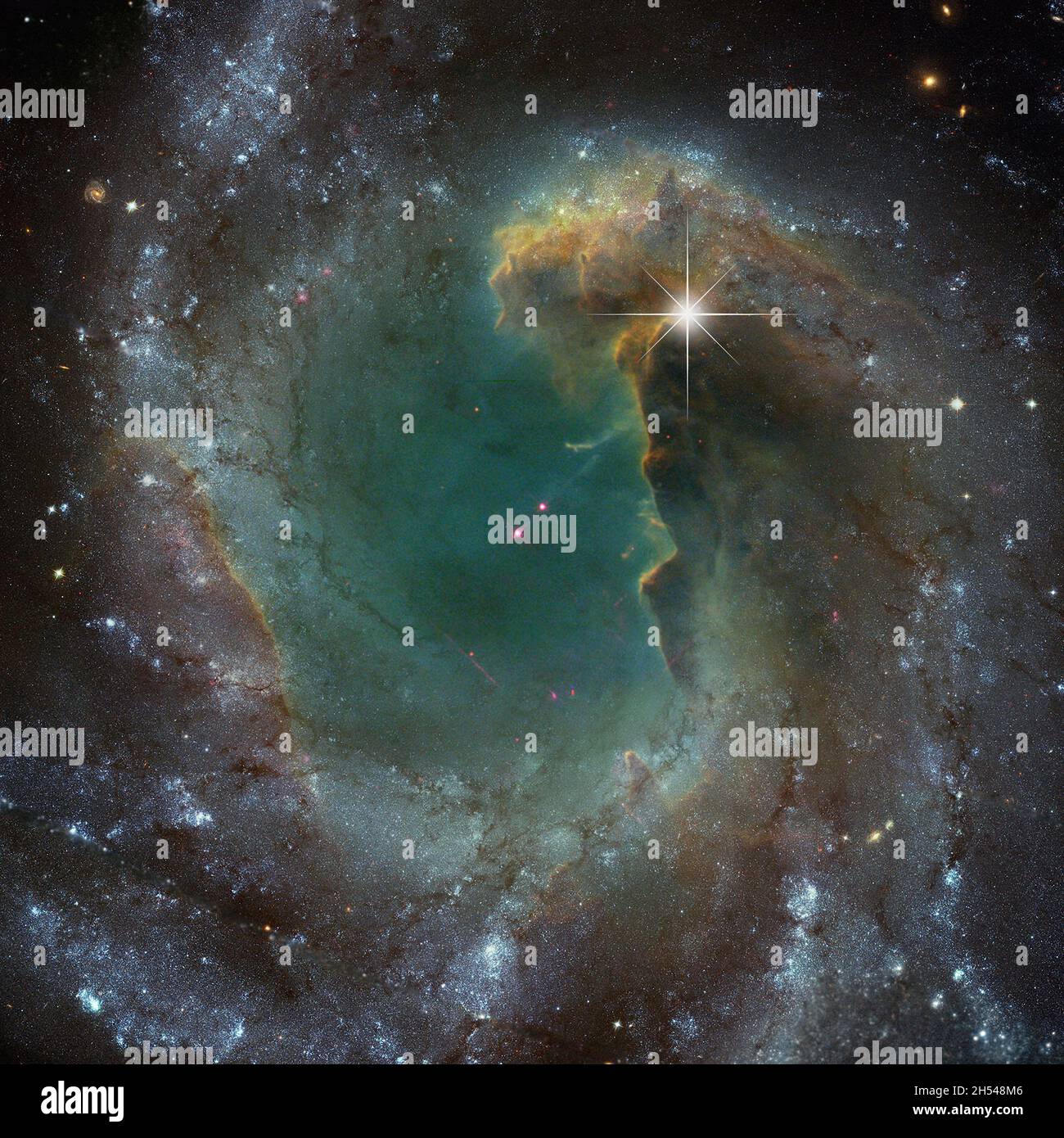 Deep space view. 3D rendering Stock Photo - Alamy